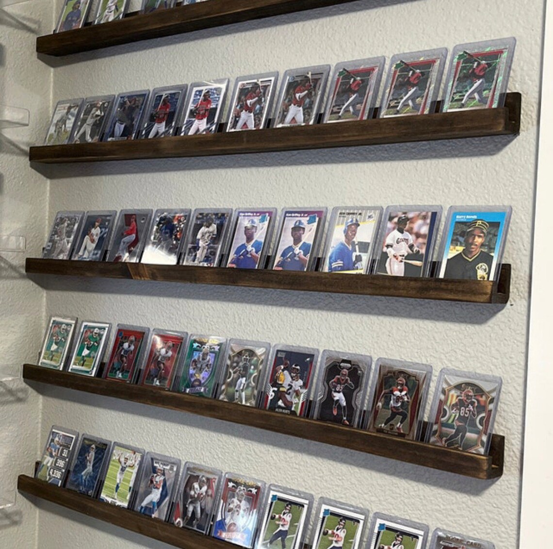 36" Card Display Shelves, Football Cards, Baseball Cards, Basketball ...
