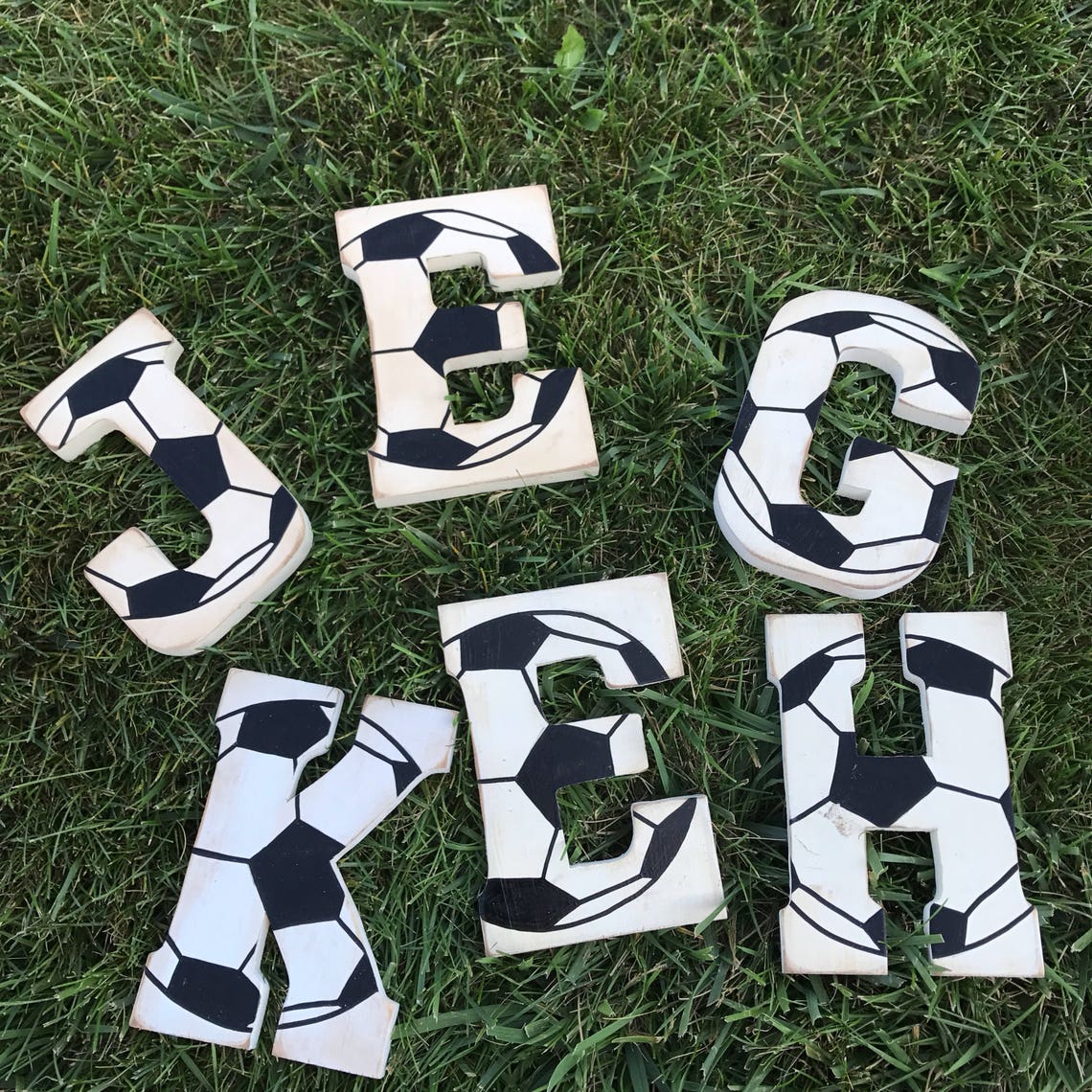 Soccer Wall Decor Soccer Letter Personalized Soccer Sign - Etsy