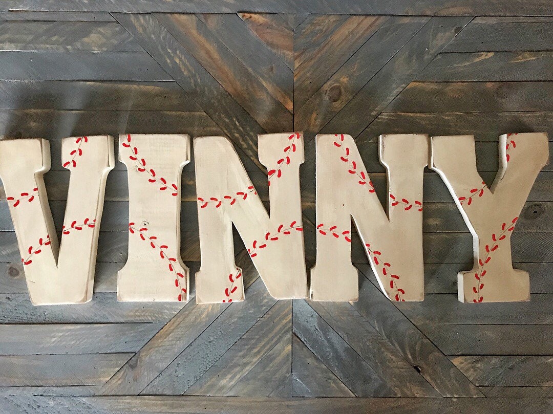 Baseball Wall Decor, Baseball Bedroom, Used Baseball Sign, Boys Room ...