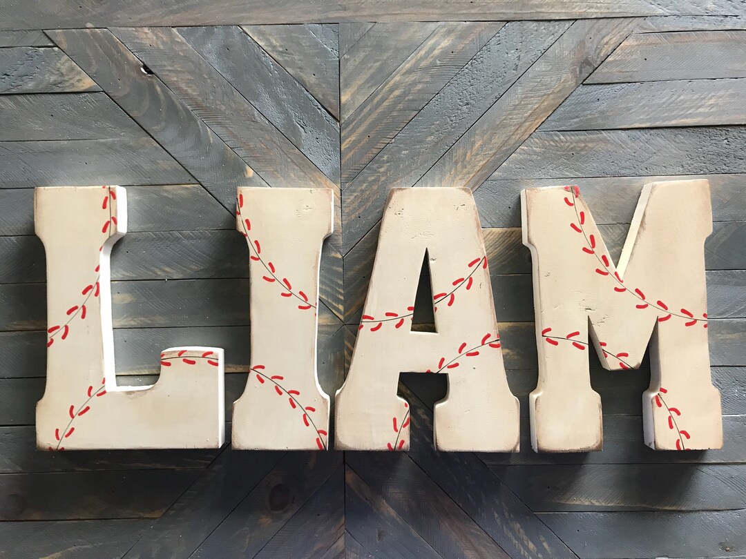 Baseball Wall Decor, Baseball Bedroom, Used Baseball Sign, Boys Room ...