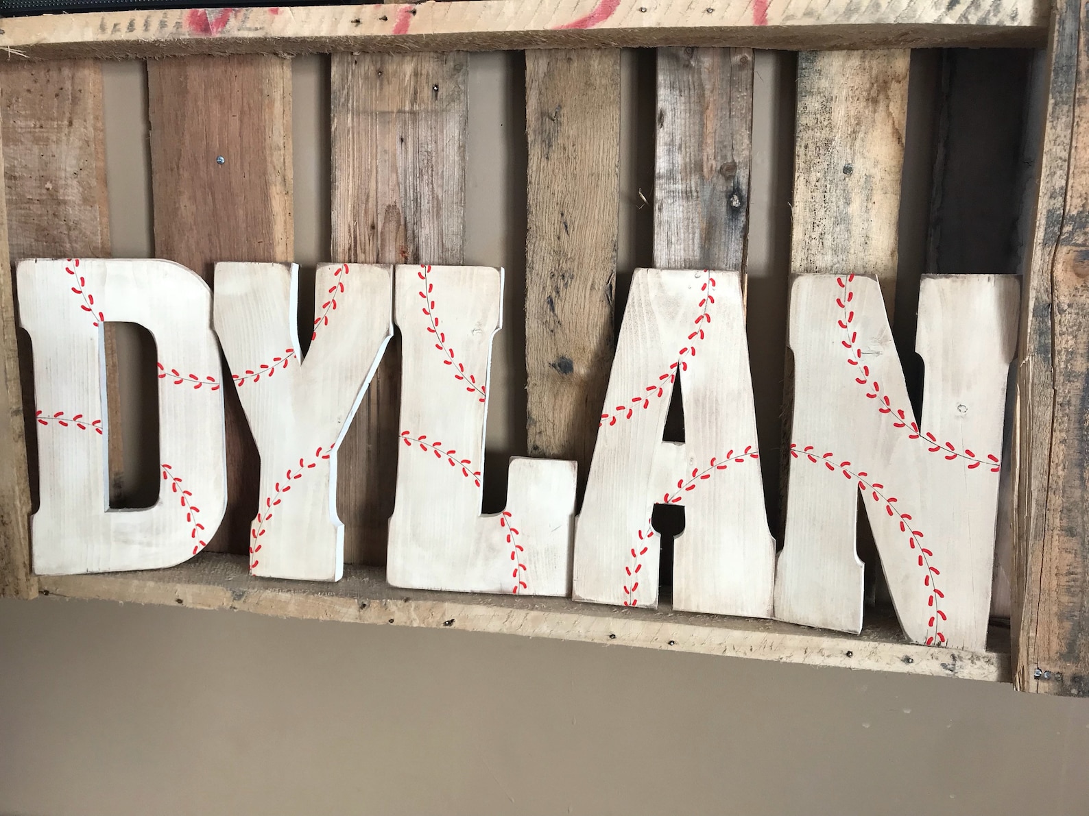 Baseball Letter, Vintage Baseball Letter, Dirty Baseball Letter - Etsy
