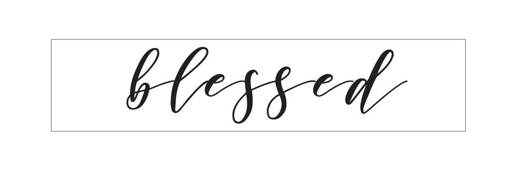 Blessed Stencil, Vinyl Stencil, Stencil, Wood Craft, Sign Painting ...