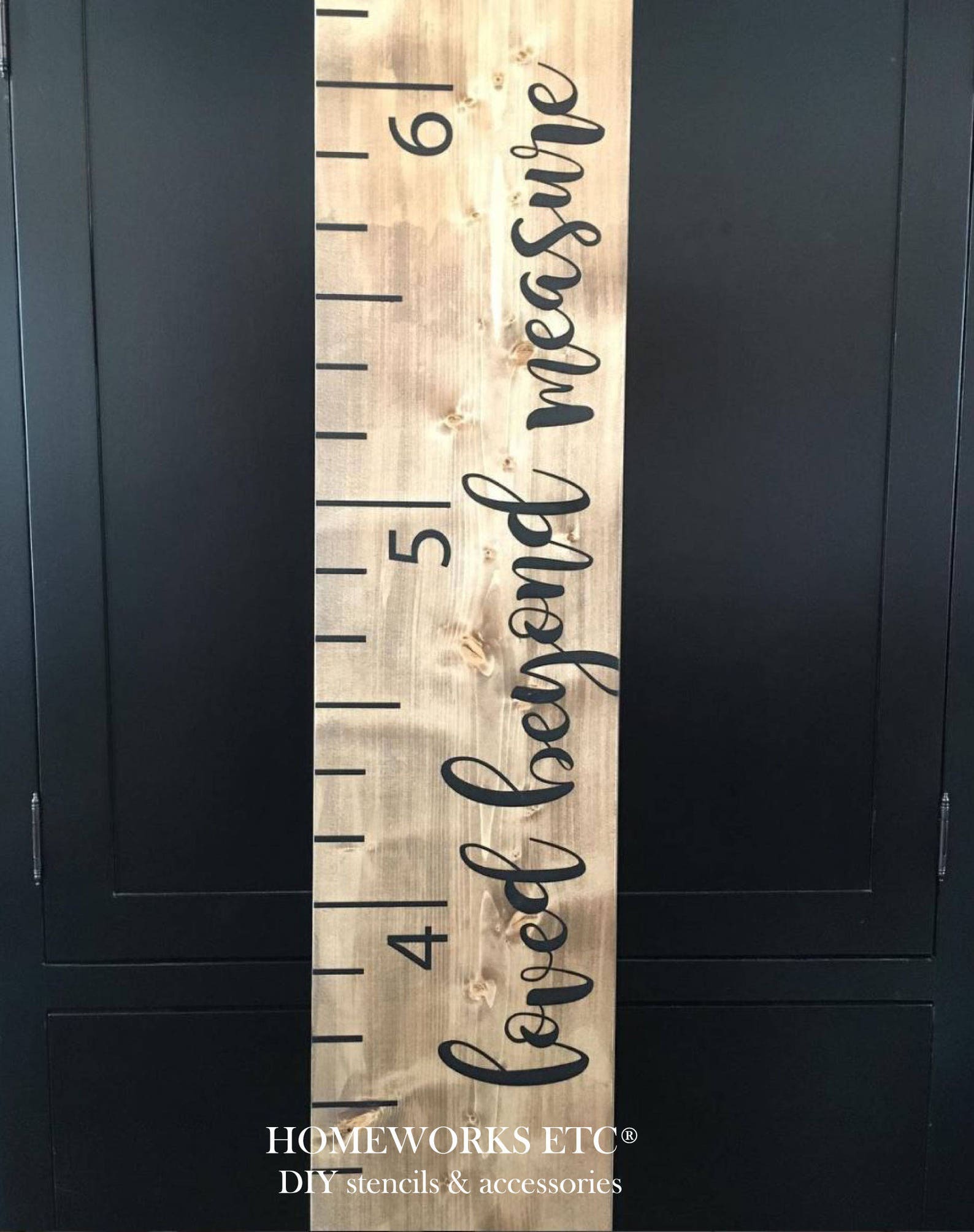 Ruler Growth Chart Stencil File DIY Svg Pdf Ai | Etsy
