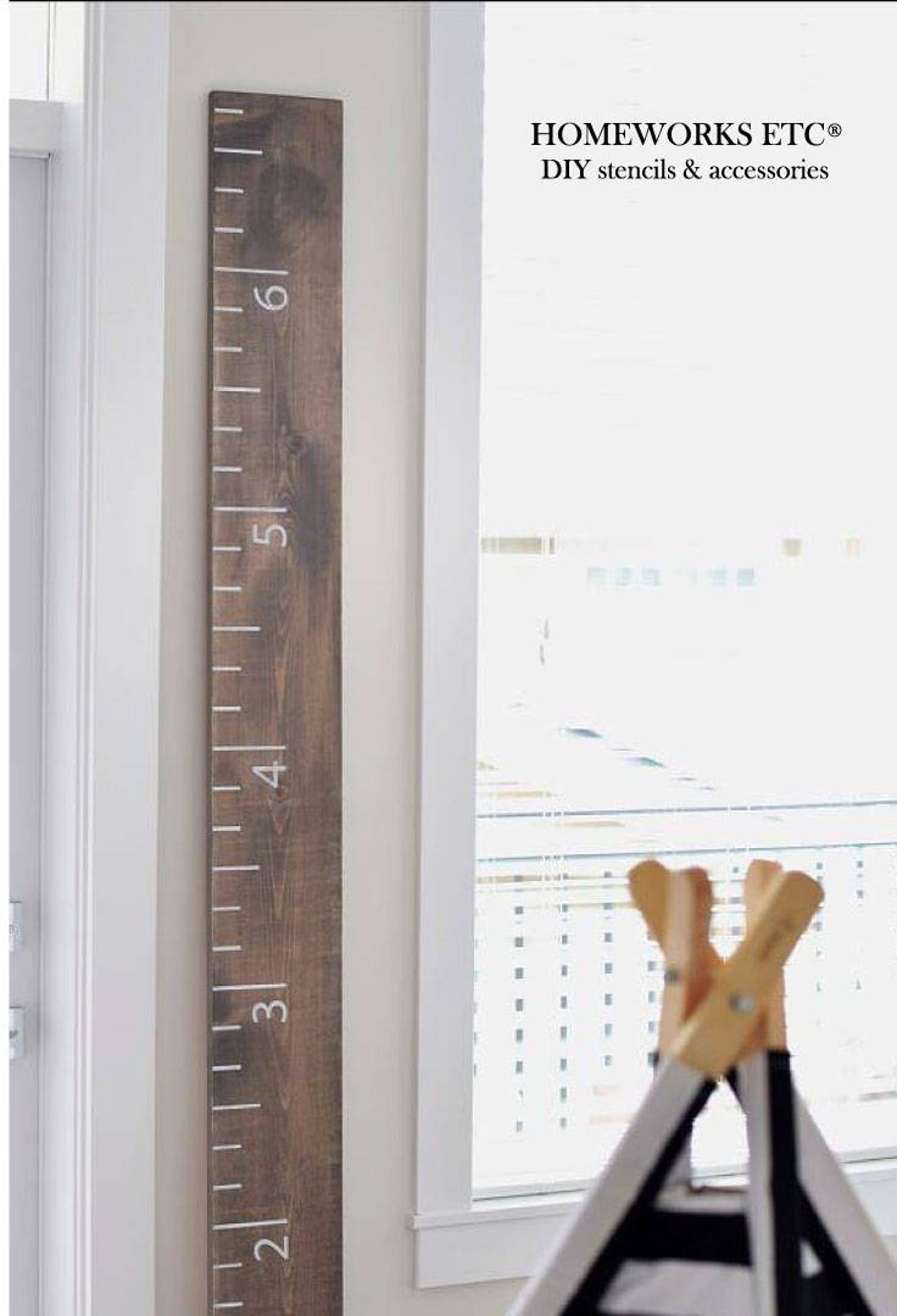 Ruler Growth Chart Stencil File DIY Svg Pdf Ai | Etsy