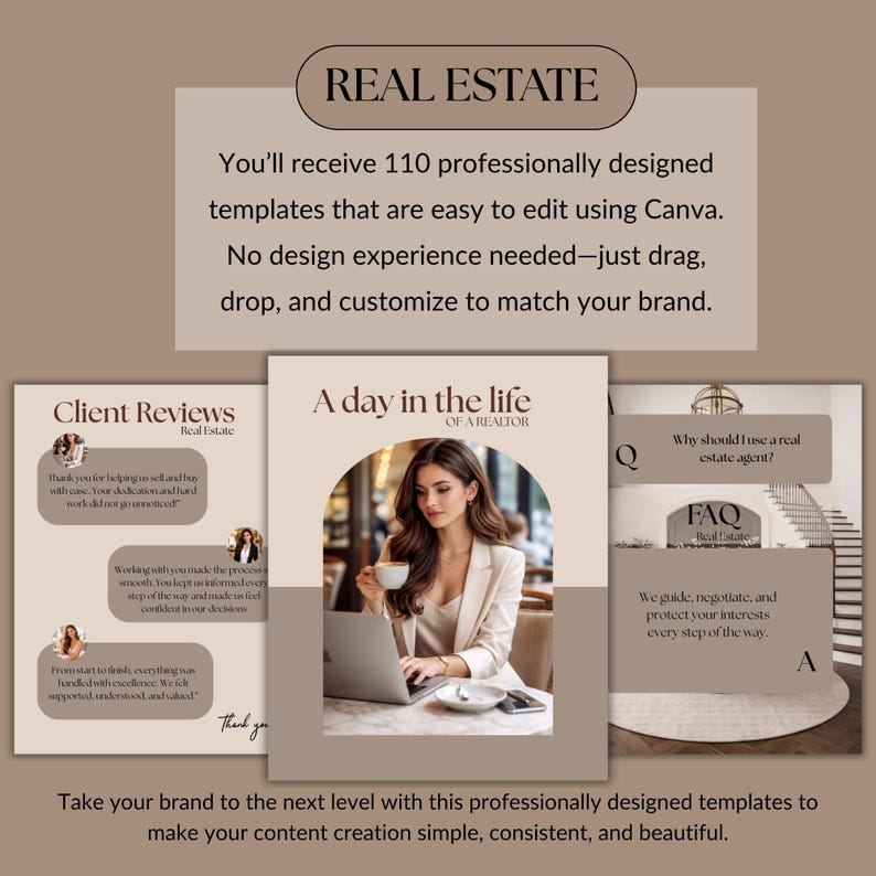 Luxury Real Estate Template Instagram Post Templates, Realtor Social ...