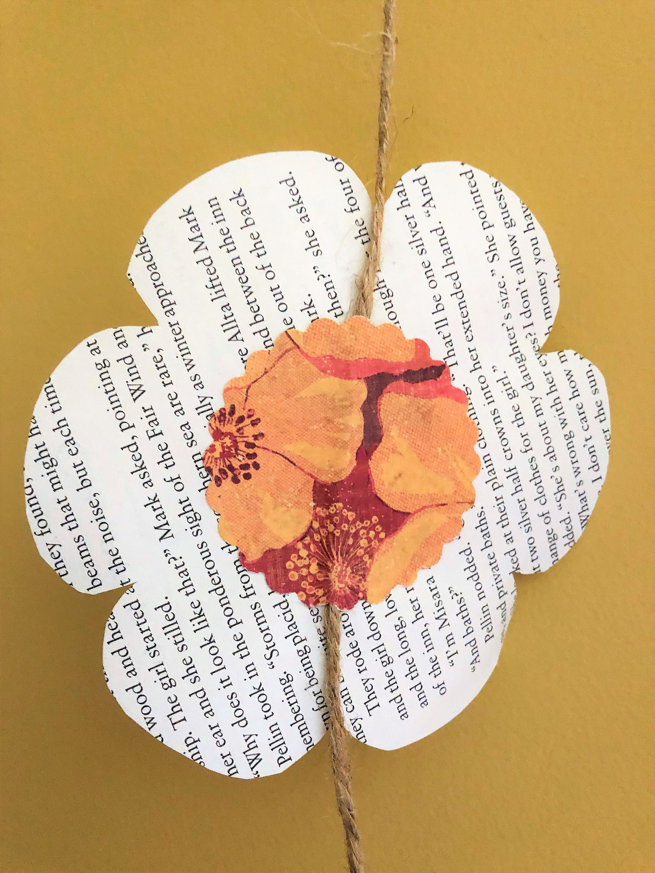 Burnt orange flower garland decor flower garlands flower | Etsy