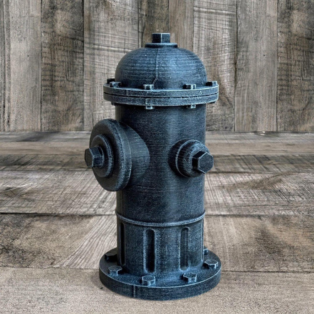 Concrete Fire Hydrant Statue Realistic Stone Hydrant Figurine Yard Art ...