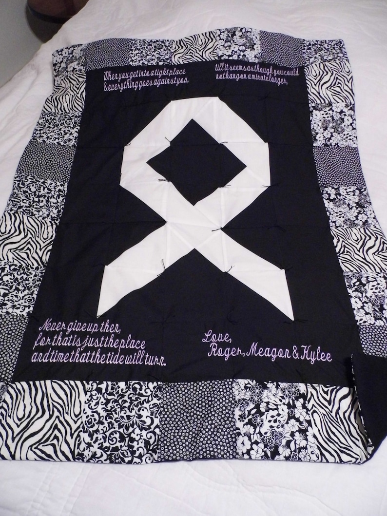 Cancer Awareness Quilt (lung) - Etsy