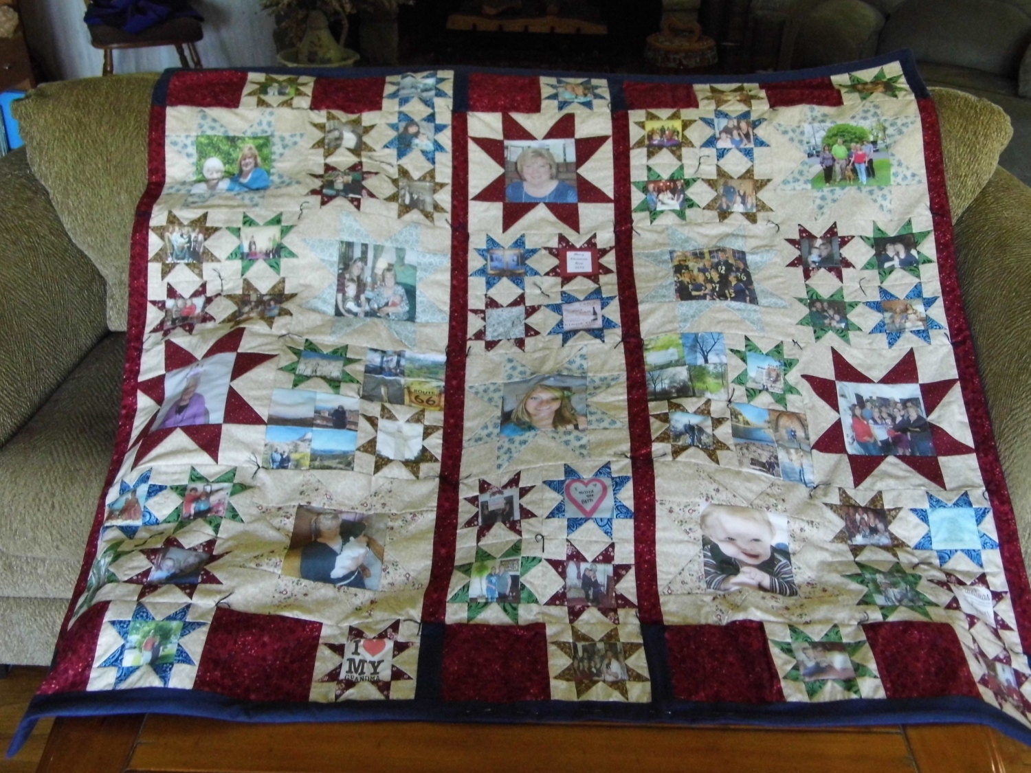 Photo Memory Quilt Keepsake - Etsy