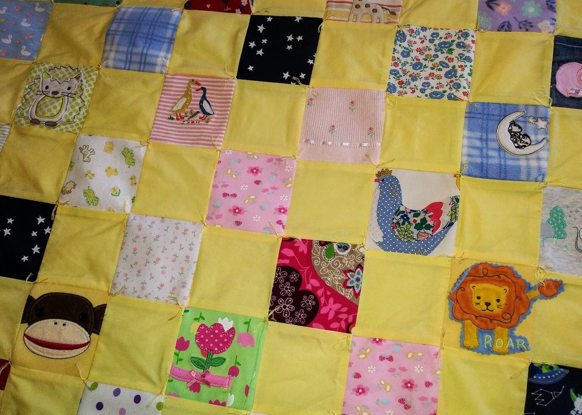 Memory Quilt Made From Your Baby's Clothes or Loved - Etsy