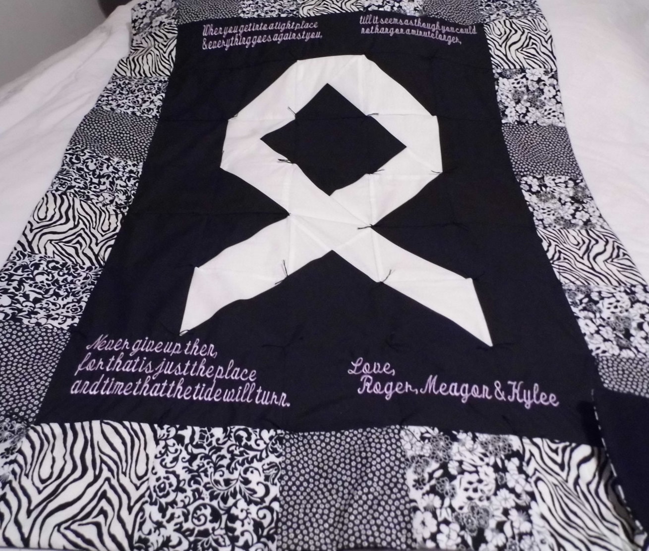 Cancer Awareness Quilt (lung) - Etsy