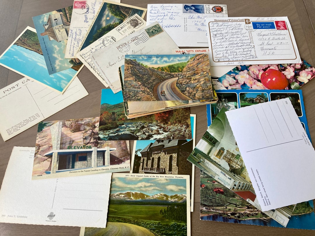 Used & Unused Vintage Postcards ~ Choose Quantity ~ Surprise Lot ...