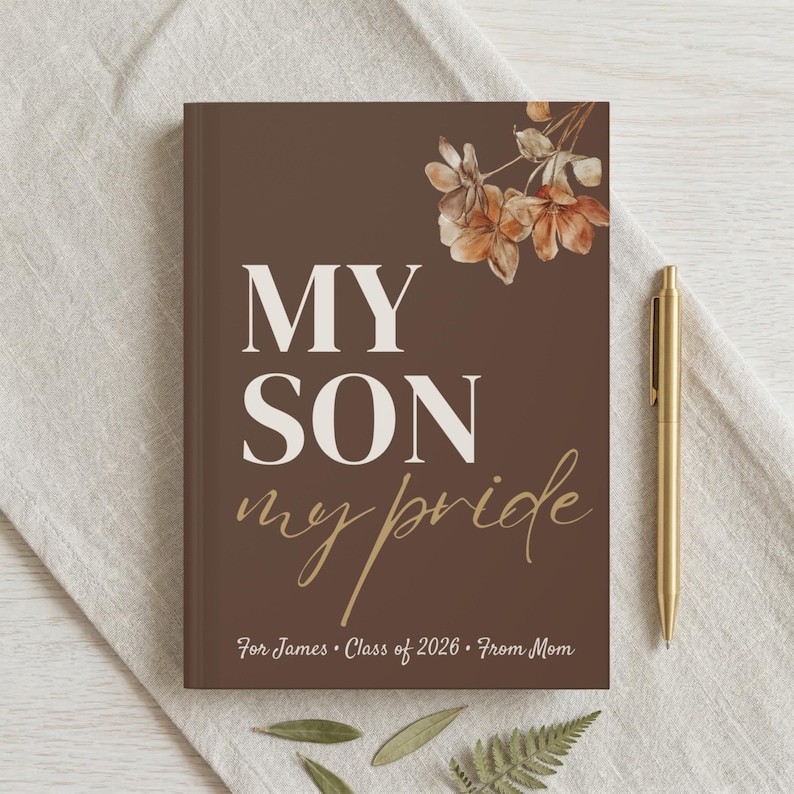 Personalized Graduation Journal for Son Class of 2026 Keepsake Notebook ...