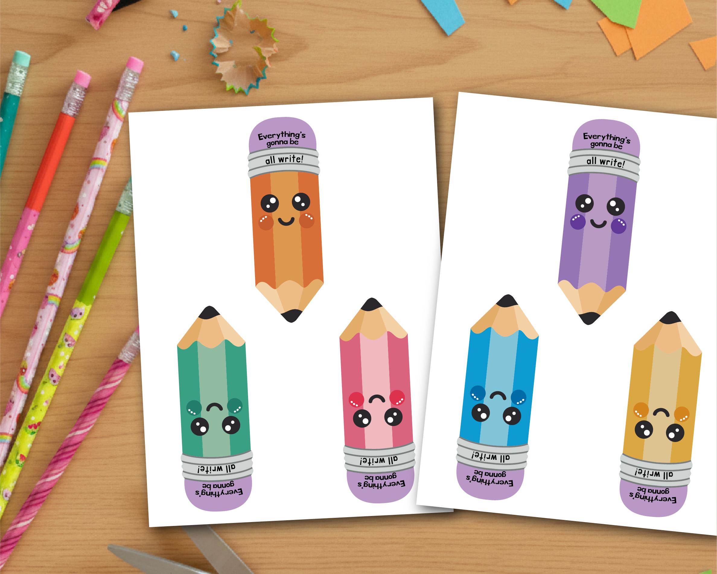Back to School Pencil Topper, Cute Pencil Tags, Child Gift, Back to ...