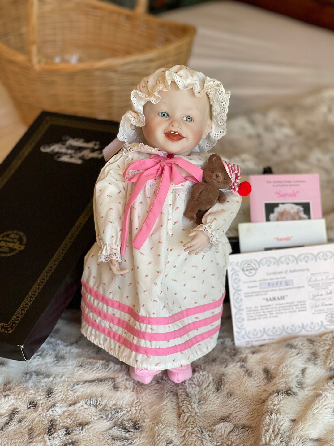 Sarah - Vintage Porcelain Doll From "picture Perfect Babies Collection ...