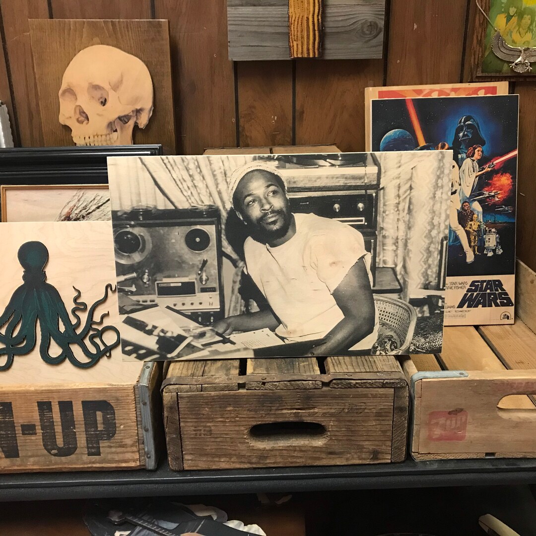 Marvin Gaye Recording Studio Handmade Wood Poster 10.25x16.25 - Etsy