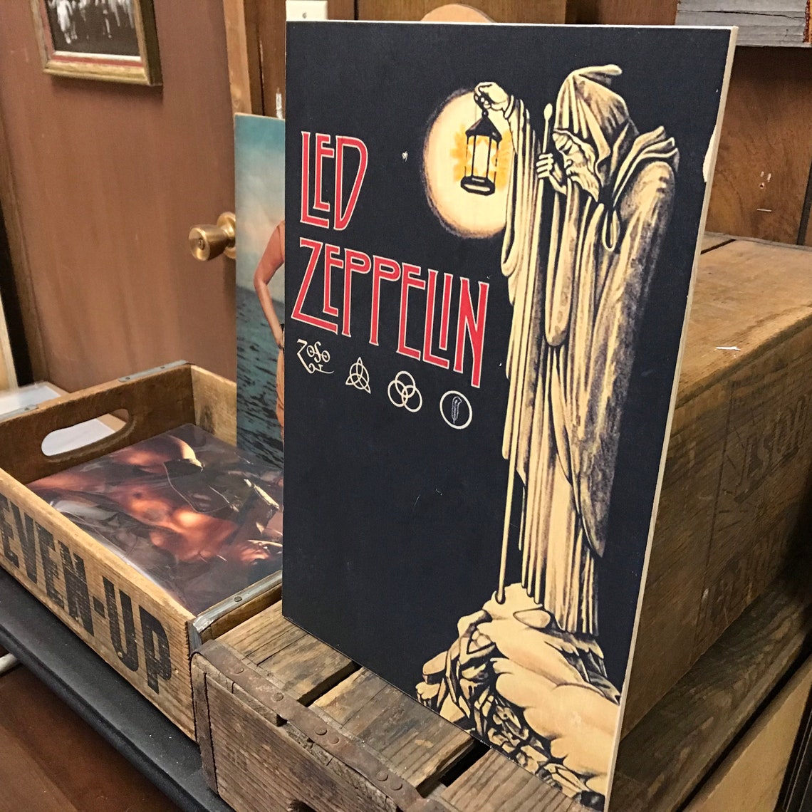 Led Zeppelin IV Inner Sleeve Handmade Wood Poster 10.25x16.25 | Etsy