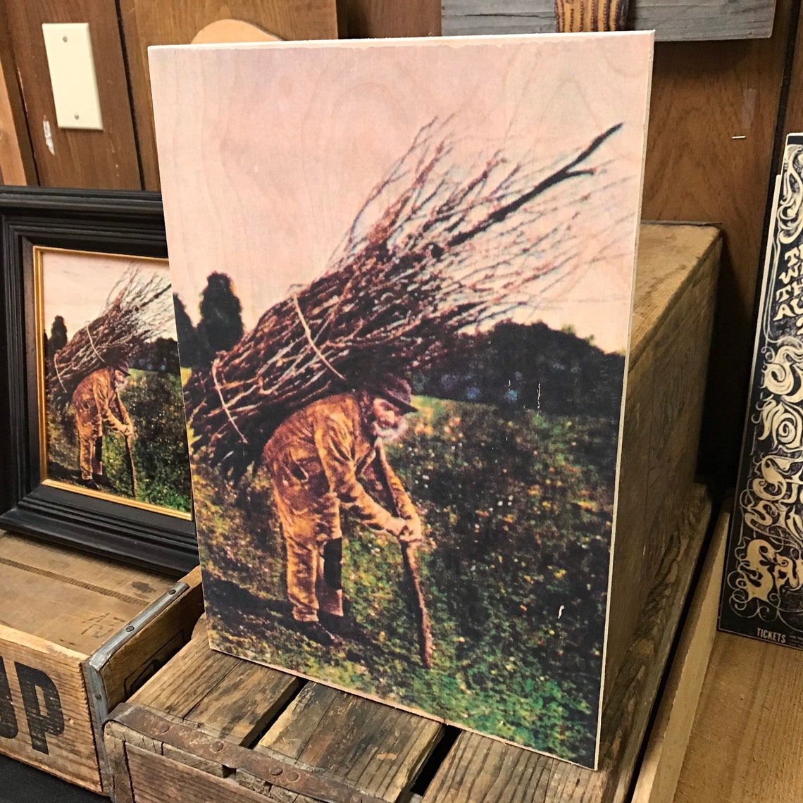 Old Man from Led Zeppelin IV Handmade Wood Poster 10.25x15 | Etsy