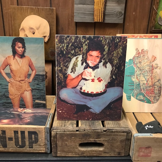 Johnny Cash Eating Cake High in the Bushes Handmade Wood | Etsy