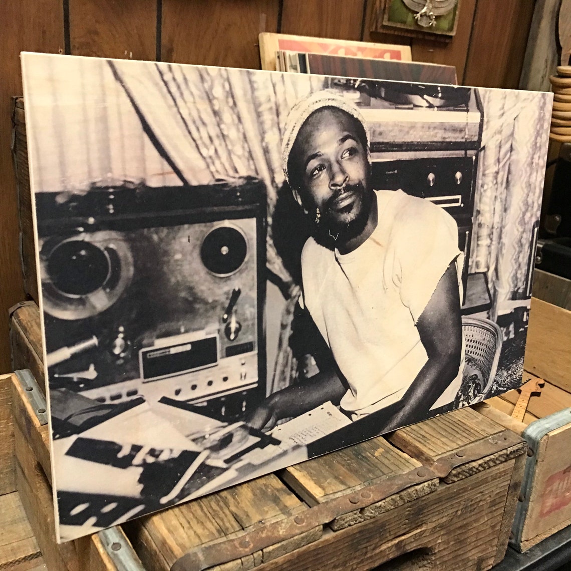 Marvin Gaye Recording Studio Handmade Wood Poster 10.25x16.25 | Etsy