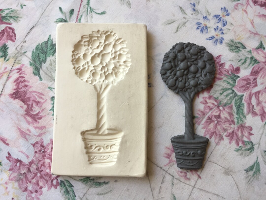 T Clay Sprig Mold Tree Topiary Pottery Press Mold for Ceramic ...