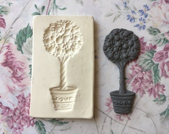 Clay Sprig Leaf Morning Glory Press Mold Relief Mold or Leaf Sprig Mold ...