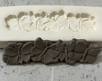 PTP Clay Stamp Large Pair Palm Tree Pottery Press Mold Relief Mold or ...