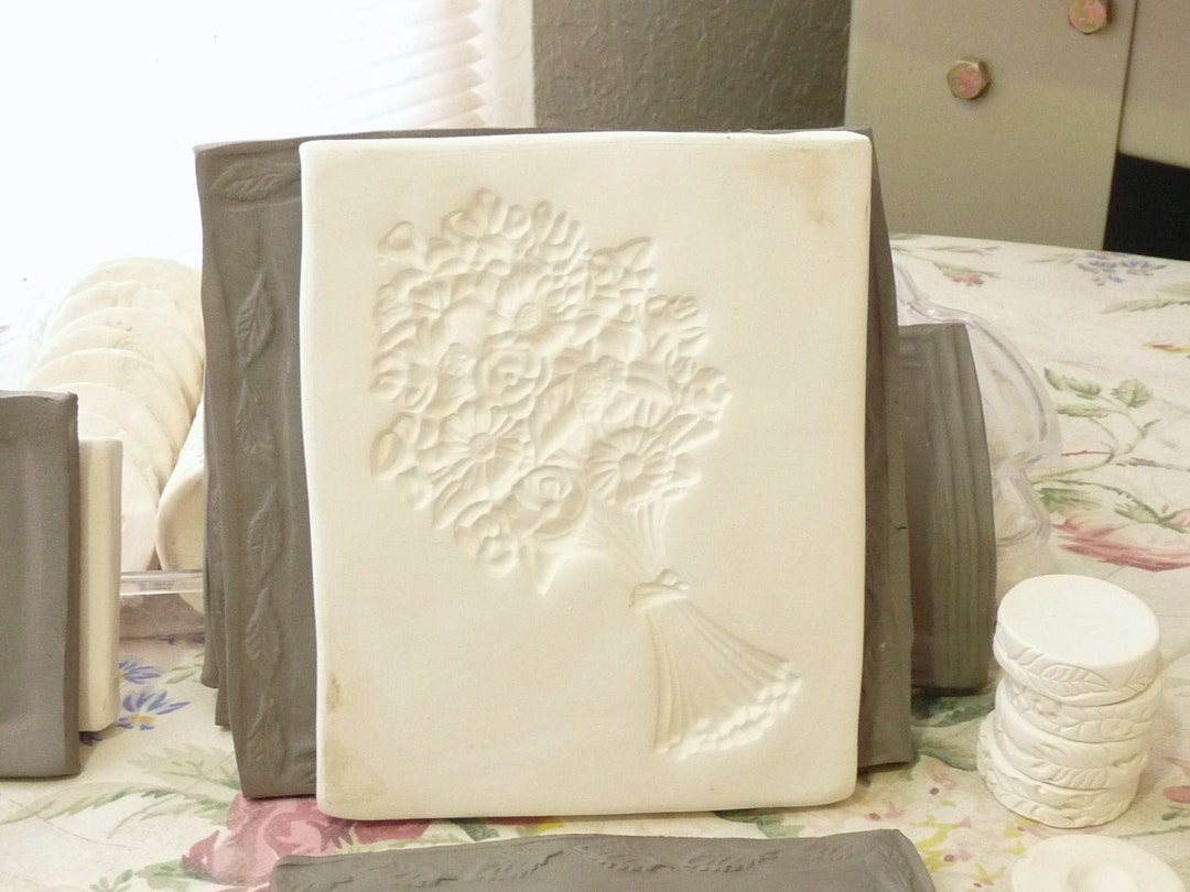 FB Flower Bouquet Sprig Mold Bisque Clay Press Mold for Ceramic ...