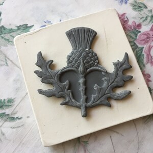 TL Clay Sprig Thistle Leaf Blossom Pottery Press Mold Relief Mold or ...