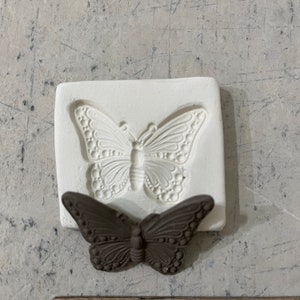 B1 Clay Sprig Mold Butterfly Pottery Press Mold Relief Mold or Sprig ...
