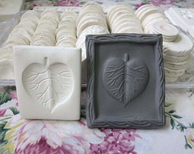 Clay Sprig Leaf Morning Glory Press Mold Relief Mold or Leaf Sprig Mold ...