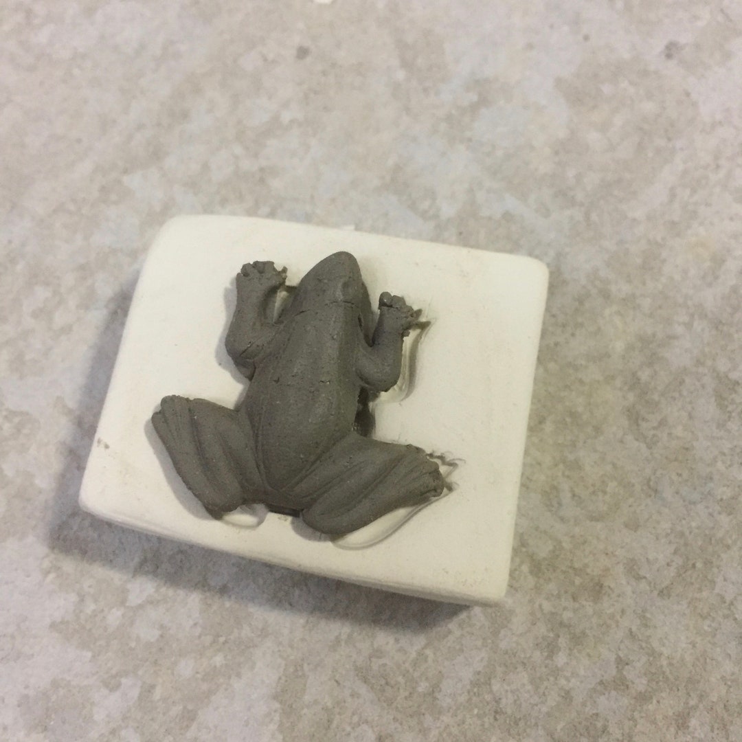 FT Tiny Frog Sprig Mold Toad Press Relief Mold or Sprig Bisque Clay for ...