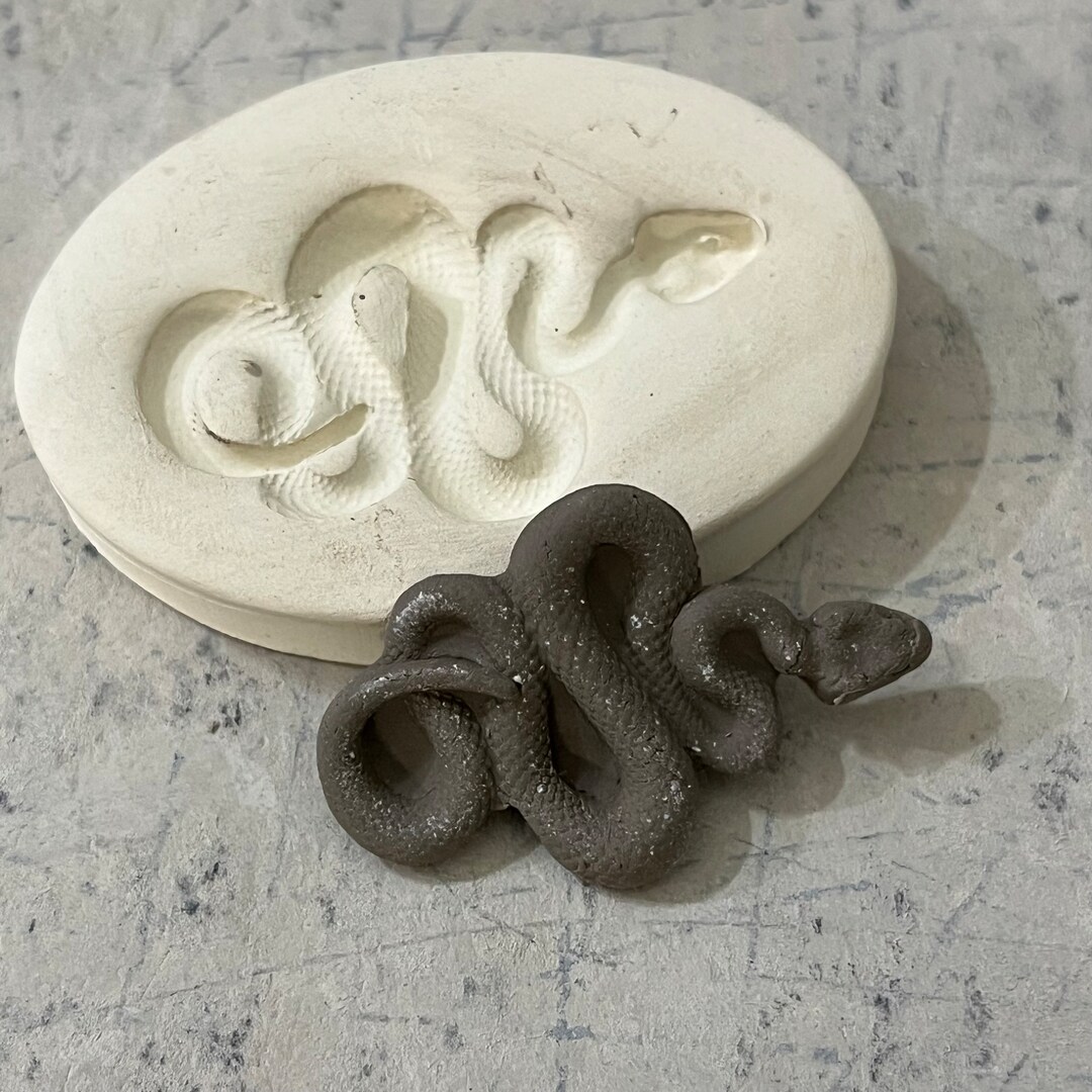 SC Snake Coiled Pottery Press Mold Relief Mold or Sprig Mold Bisque ...
