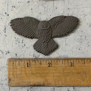 OS Clay With Celtic Design Owl Face Press Mold Relief Mold or Sprig ...