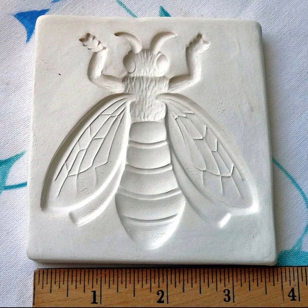 BL Bee Press Mold Relief Mold or Sprig Mold Bisque Press Mold for Clay ...