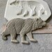 EL Ceramic Sprig Elephant Press Mold Relief Mold or Push Mold Bisque ...