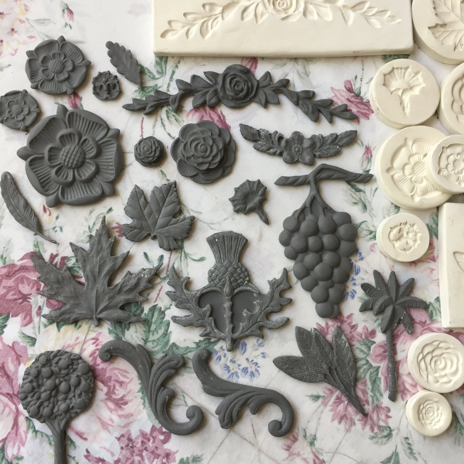 Ceramic Sprig Mold Oak Leaf Press Mold Relief Mold or Sprig - Etsy