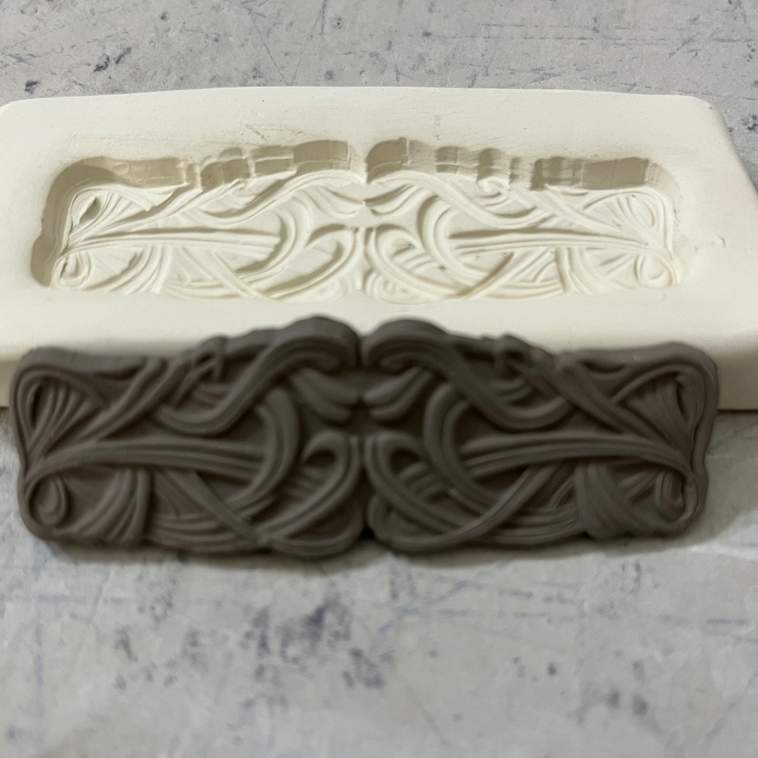 CB Celtic Bar Clay Sprig Mold Pottery Press Mold Relief Mold or Sprig ...