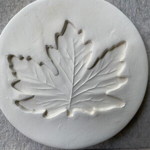 WML Ceramic Sprig - Wide Maple Leaf Press Mold - Relief Mold - Press ...