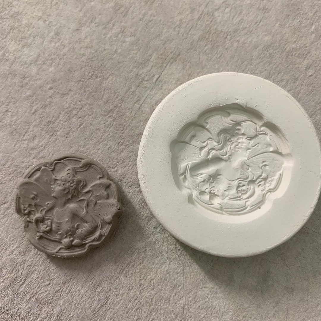 SFS Small Fairy Sprite Bisque Sprig Mold for Pottery Decorating and ...