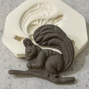SQS Clay Sprig Squirrel Pottery Press Mold Relief Mold or Sprig Mold ...