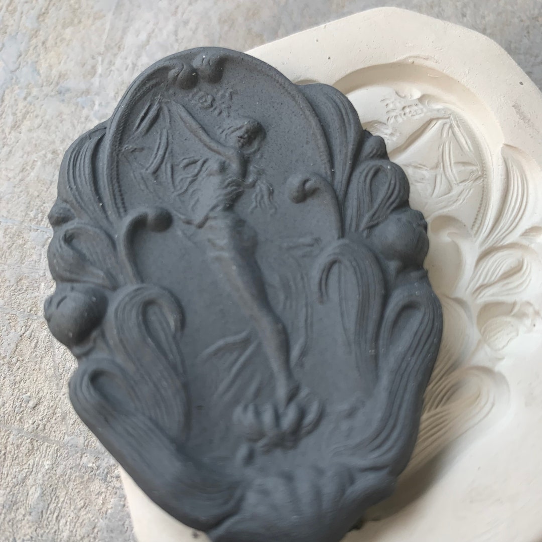 LG Lily Goddess Bisque Sprig Mold for Pottery Decorating and Texture - Etsy