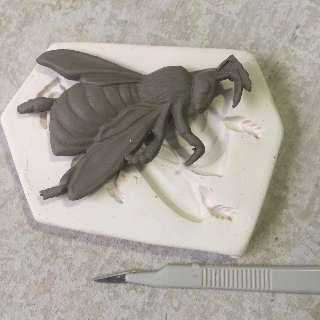 BF Flying Bee Pottery Press Mold Relief Mold or Sprig Mold Bisque Clay ...