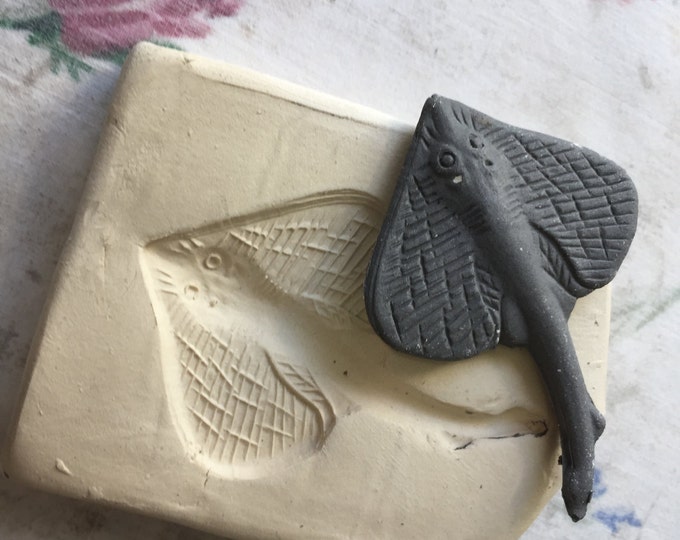 Clay Stamp Manta Ray Pottery Press Mold Relief Mold or Sprig - Etsy
