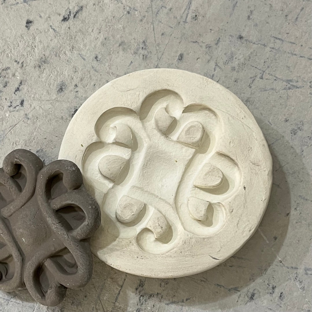 CKM Celtic Square Weave Sprig Press Mold Relief or Sprig Mold Bisque ...