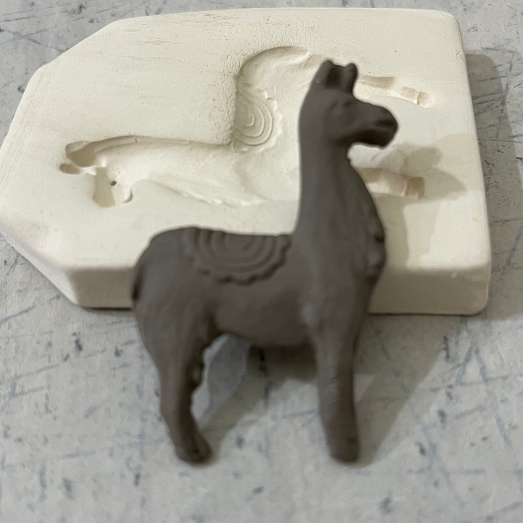 ALP Llama Clay Sprig Mold Pottery Press Mold Relief Mold or Sprig Mold ...