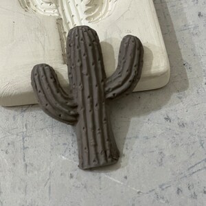 CSS Saguaro Cacti Cactus Small Press Mold Relief Mold or Sprig Mold Bisque Clay Press Mold for ...