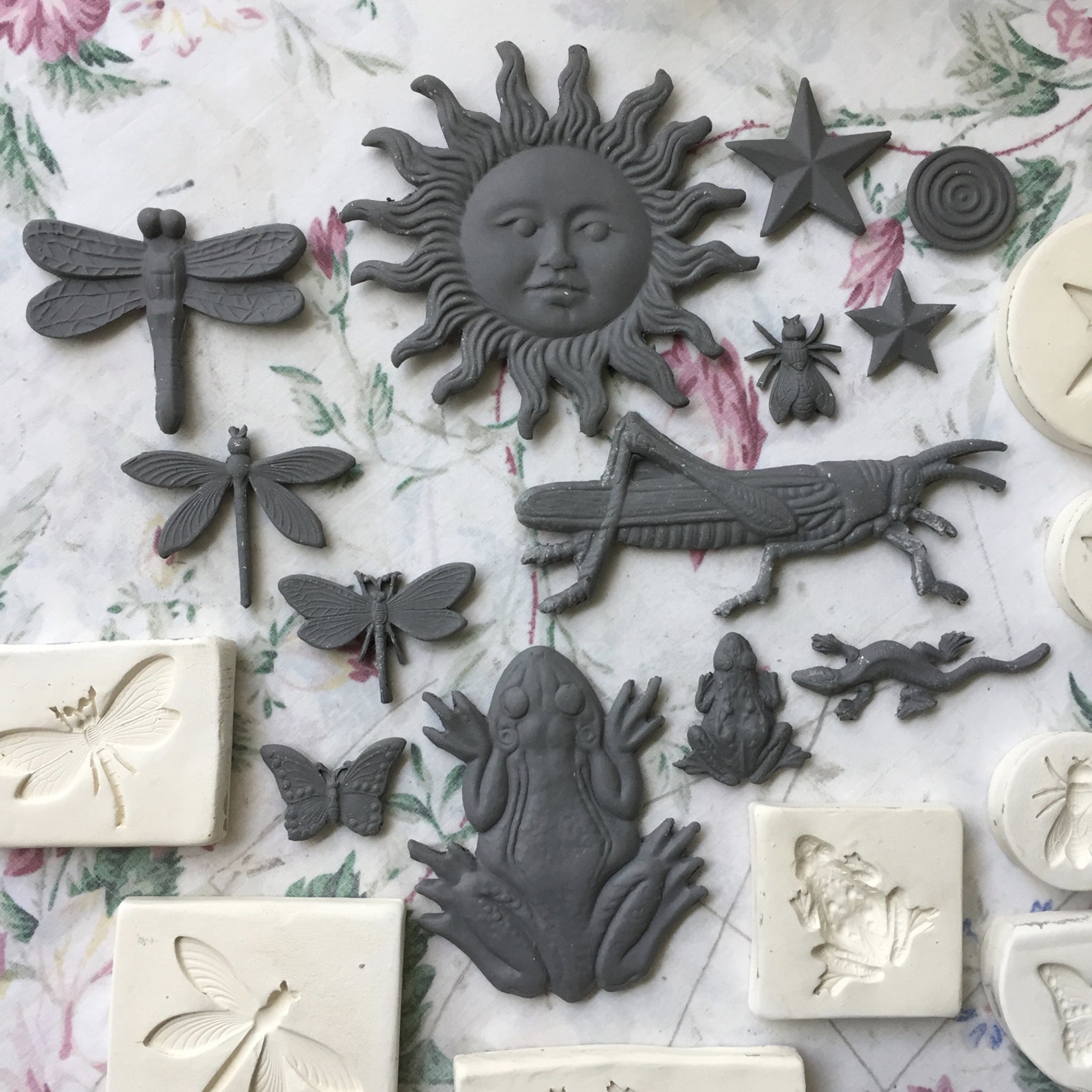 Sideways Butterfly Insect Pottery Press Mold Relief Mold or - Etsy