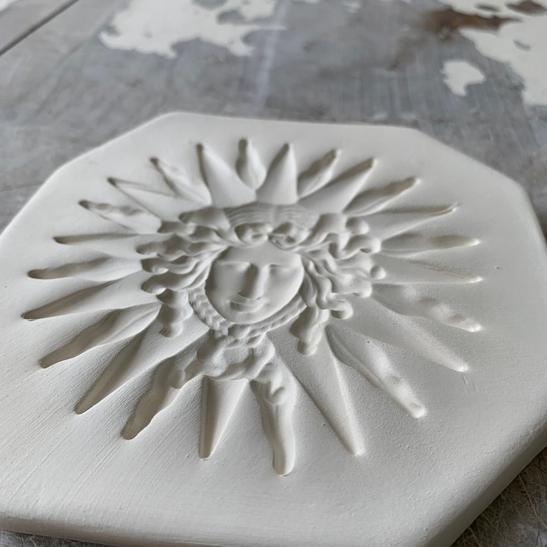 SGM Clay Sprig Medusa Sun God Face Pottery Press Mold Relief Mold or ...