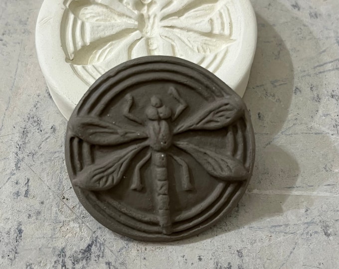 LB Ladybug Pottery Press Mold Relief Mold or Lady Bug Sprig Mold Bisque ...